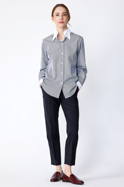 Double Collar Shirt – Tailored Women’s Button Down Made in NYC – KAL RIEMAN