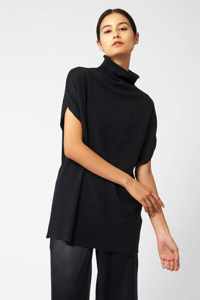 Cashmere Funnelneck in Black Made From 100% Cashmere – KAL RIEMAN