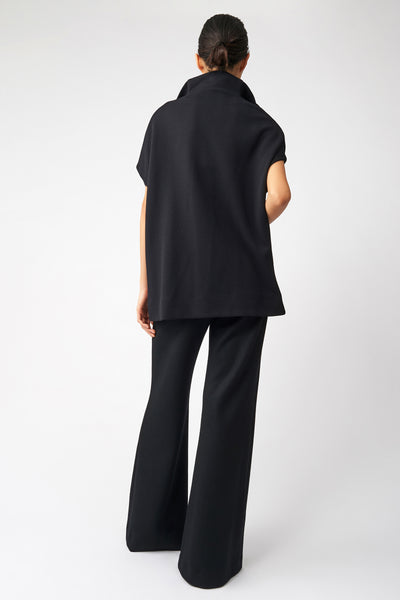 Chevron Zip Mock Tunic in Black Made From Italian Chevron Knit – KAL RIEMAN